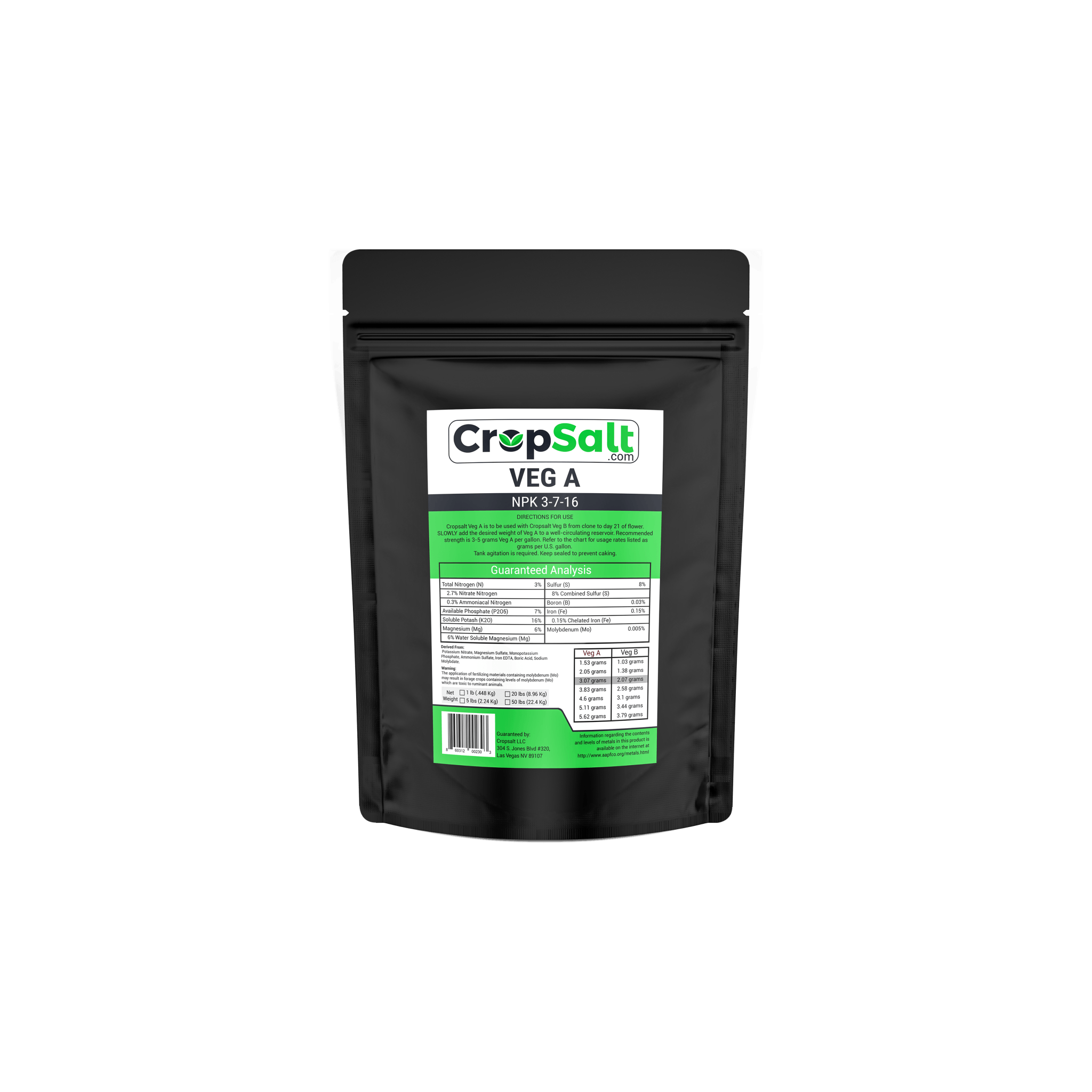 Cropsalt Nutrients Veg A – CS Consulting
